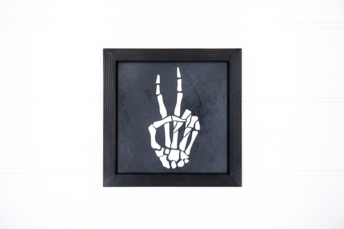 Peace Sign Skeleton Hand Sign – Maverick CNC & Laser